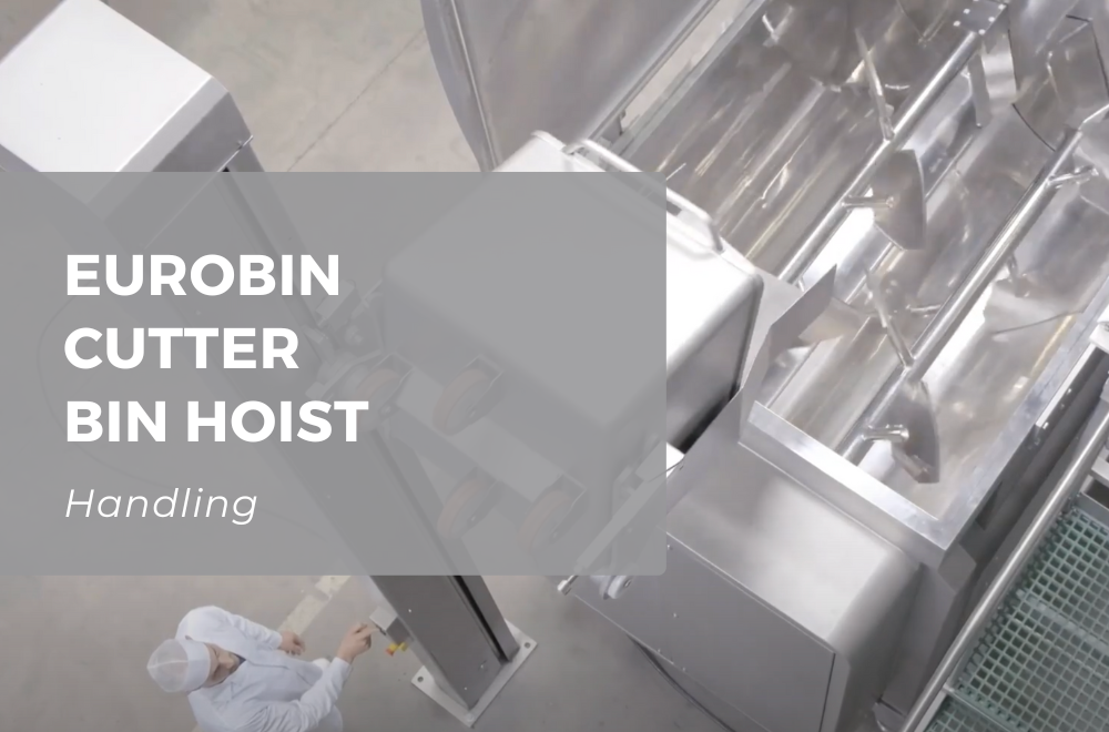 Roser Group Eurobin cutter bin hoist, ideal for the food industry